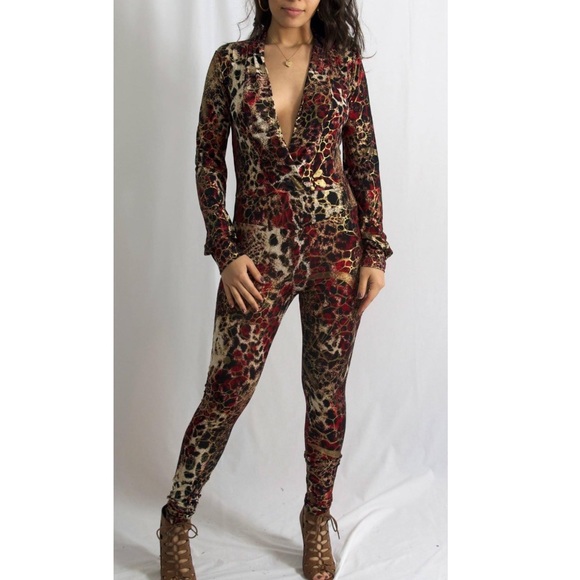 GoJane | Pants & Jumpsuits | Killer Cheetah Jumpsuit | Poshmark